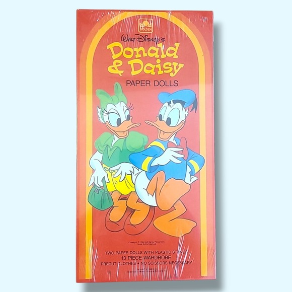 Toys | Donald Daisy Duck Paper Dolls Golden 1974 New Sealed 13 Pc ...